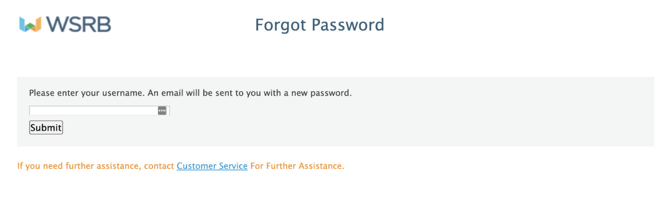 How do I log in to WSRB products?