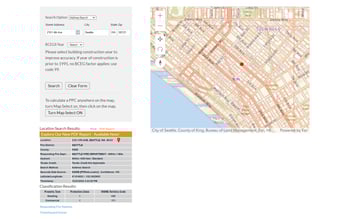 How do I find a protection class by address on WSRB.com?